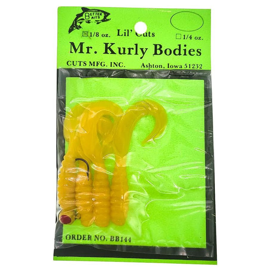 Better Baits lil' Cuts Mr. Kurly Bodies 1/8 Oz - Jigs Better Baits $0. ...
