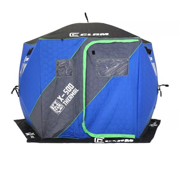Clam 17855 X-500 Thermal Ice Team Edition - 5 Side Hub Shelter ...