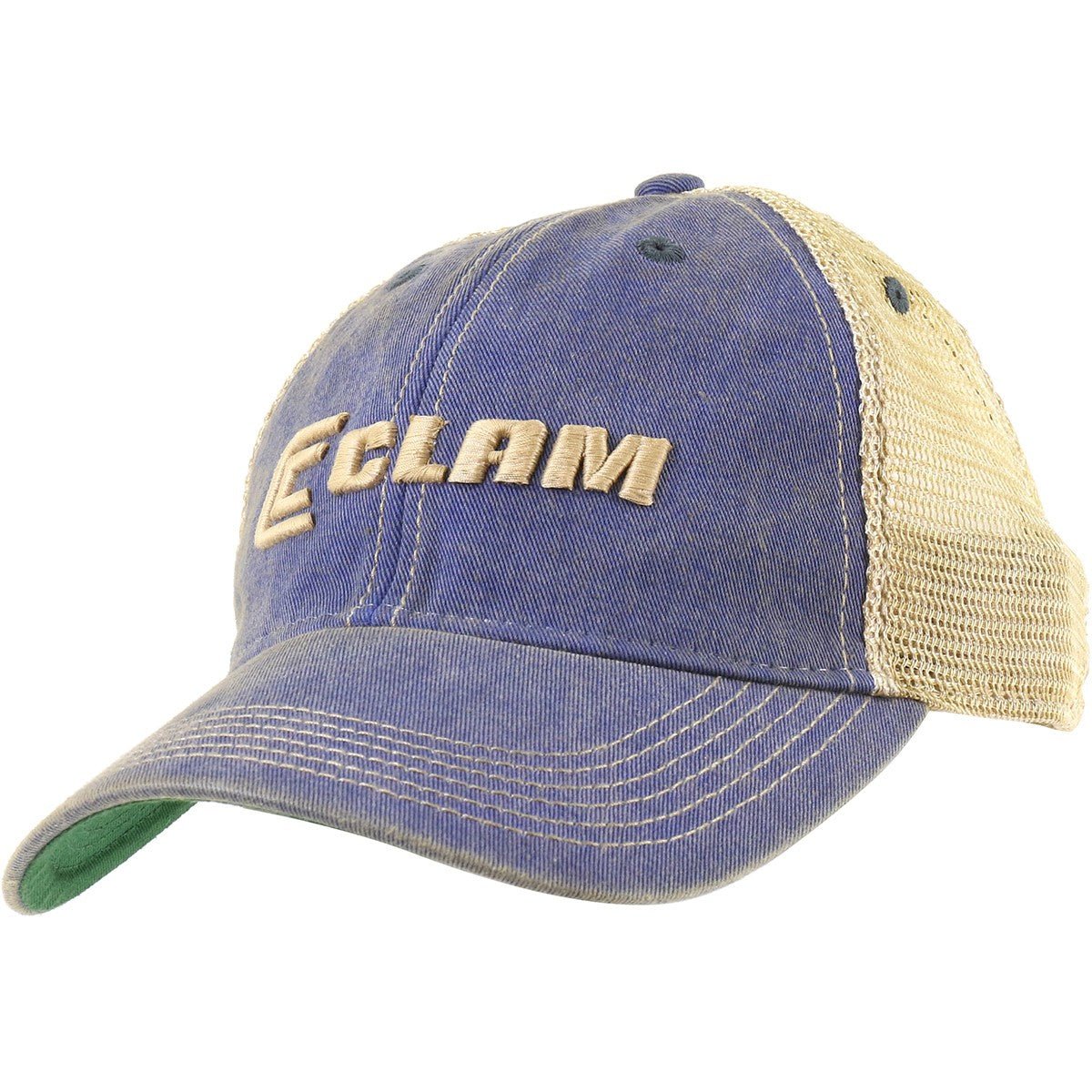 Clam Old Favorite Legacy Woman's Trucker Hat Blue/Oatmeal - Outdoors ...