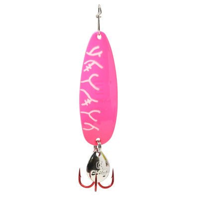 Clam Ribbon Leech Flutter Spoon 1/4 Oz Glow Red Lightning - Spoons Clam ...