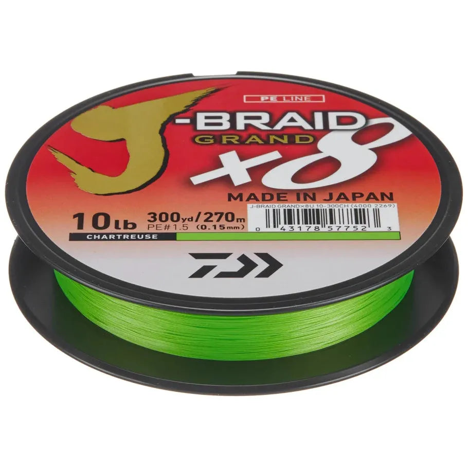 Daiwa J-Braid Grand X8 300Yds - Line/Leader Daiwa $22.99 FishAndSave