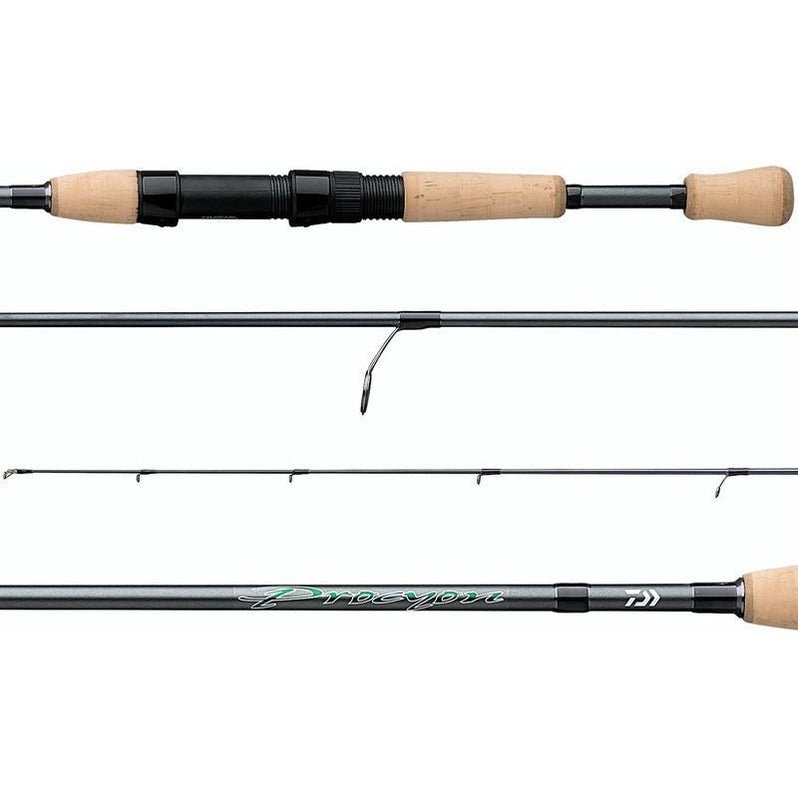 Daiwa Procyon Freshwater Graphite Spinning Rod 6'6" Light 2-Pc ...