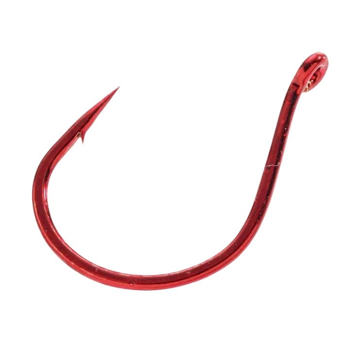 Eagle Claw Lazer Sharp Wide Bend For Soft Plastics Size 12 Qty 10 Red ...