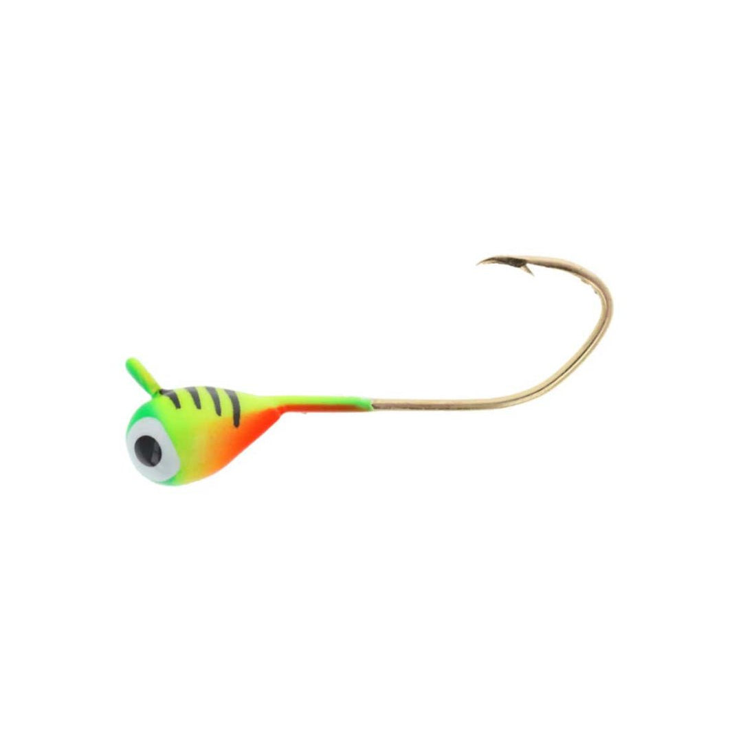 Eagle Claw Tungsten Tear Drop Pro-V Long Shank Jig 1/24 Oz Pearl/Orange ...