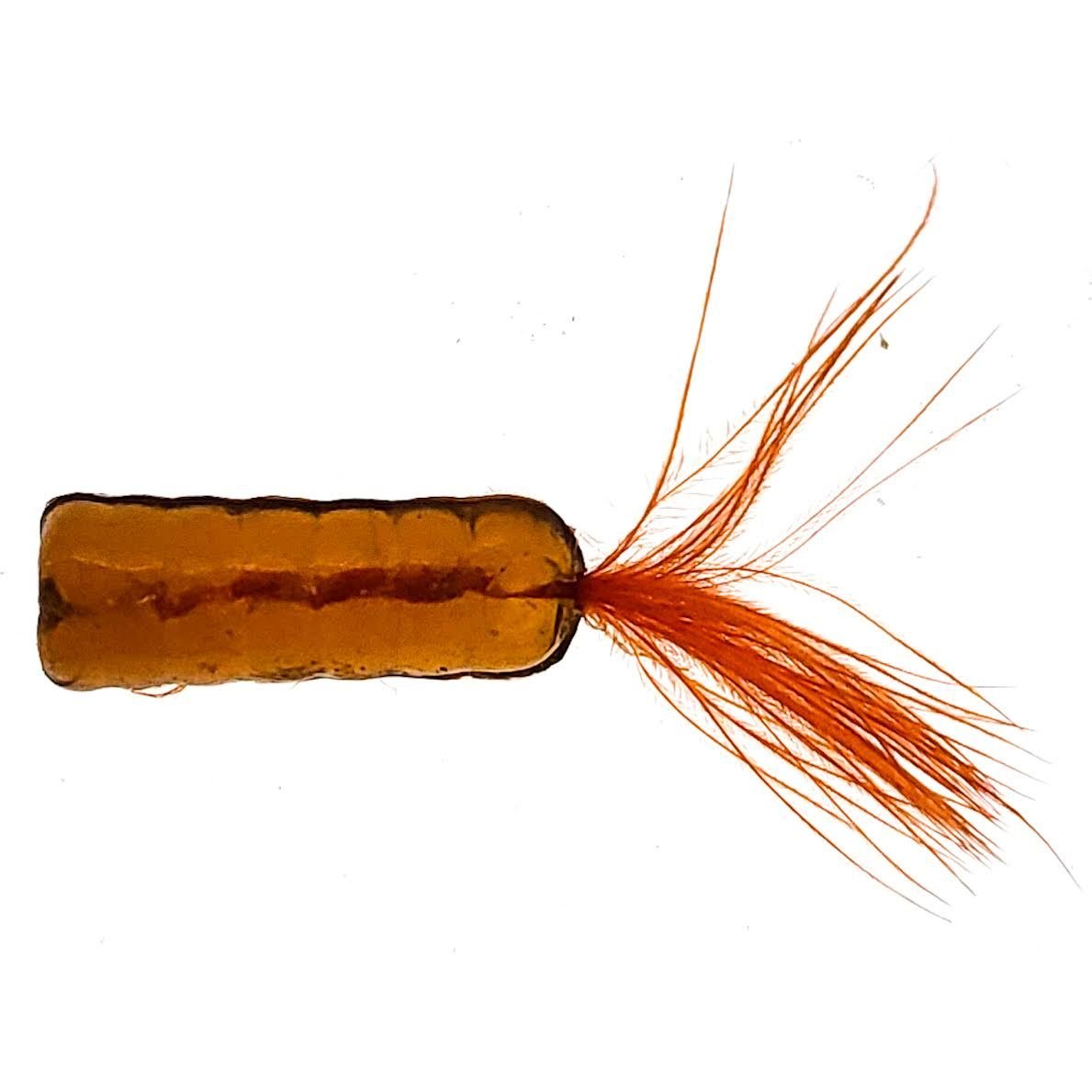 FAS Feathered Grub 3/4" Orange Qty 1 - FishAndSave