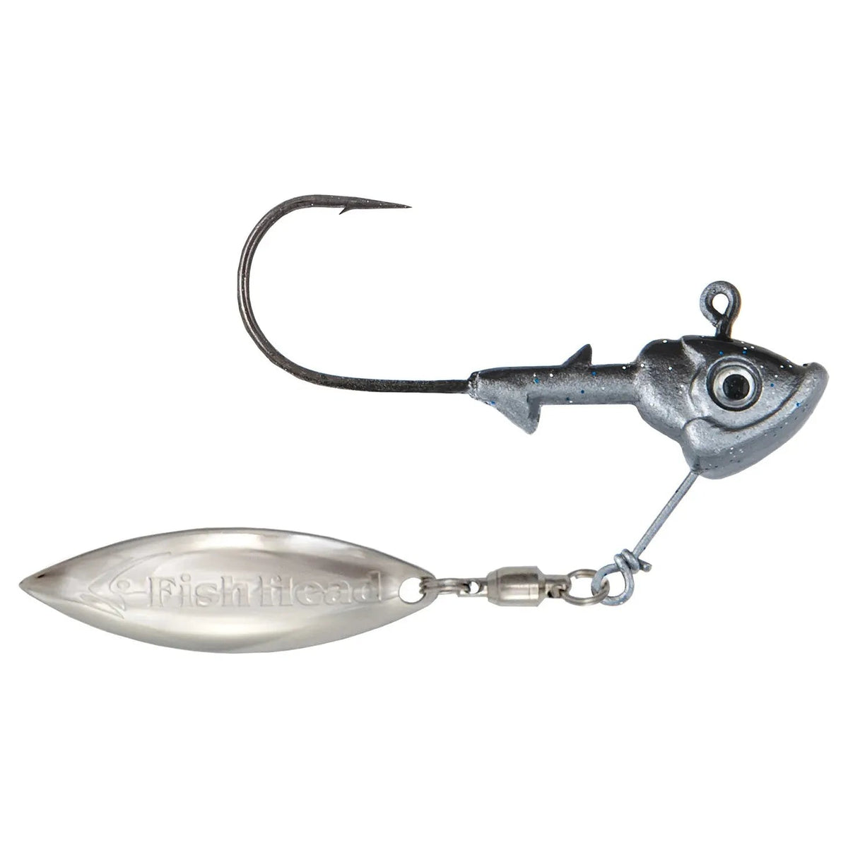 Fish Head Stand-Up Spin Jighead 1/4 Oz Smokin Shad - Spinners Fish Head ...