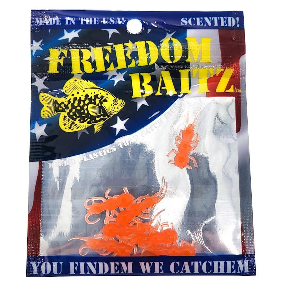 Freedom Baits Mark 19 Micro Finesse Creature Bait 1" Qty 8 - Plastics FreedomBaitz $1.50 FishAndSave