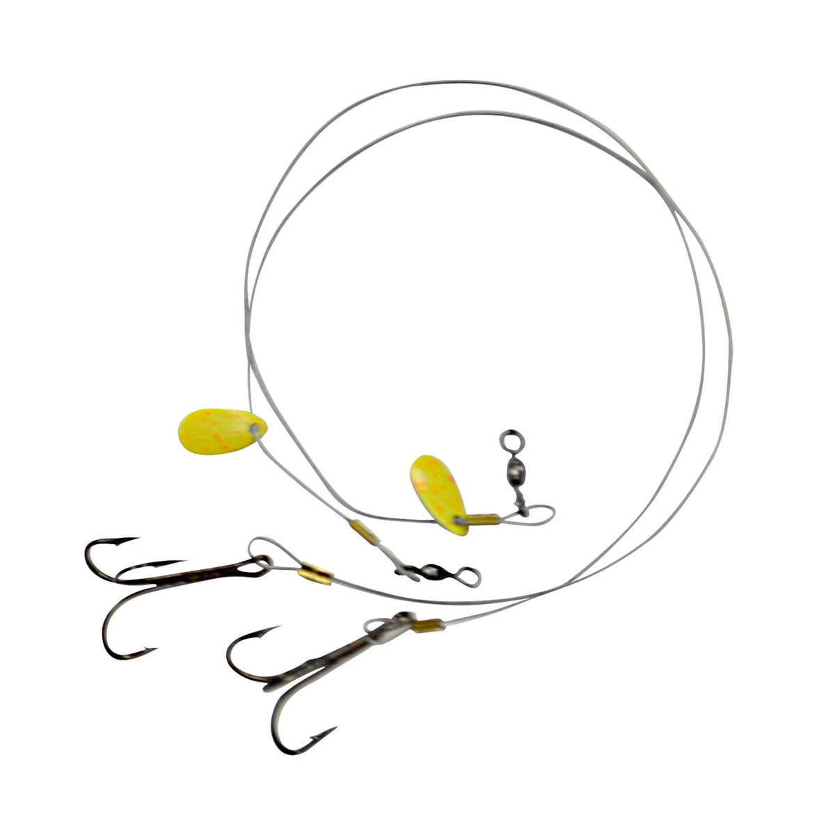HT Walleye Rig #8 Treble Hook 2- Tone Flo - Hooks/Rigs HT $0.74 FishAndSave