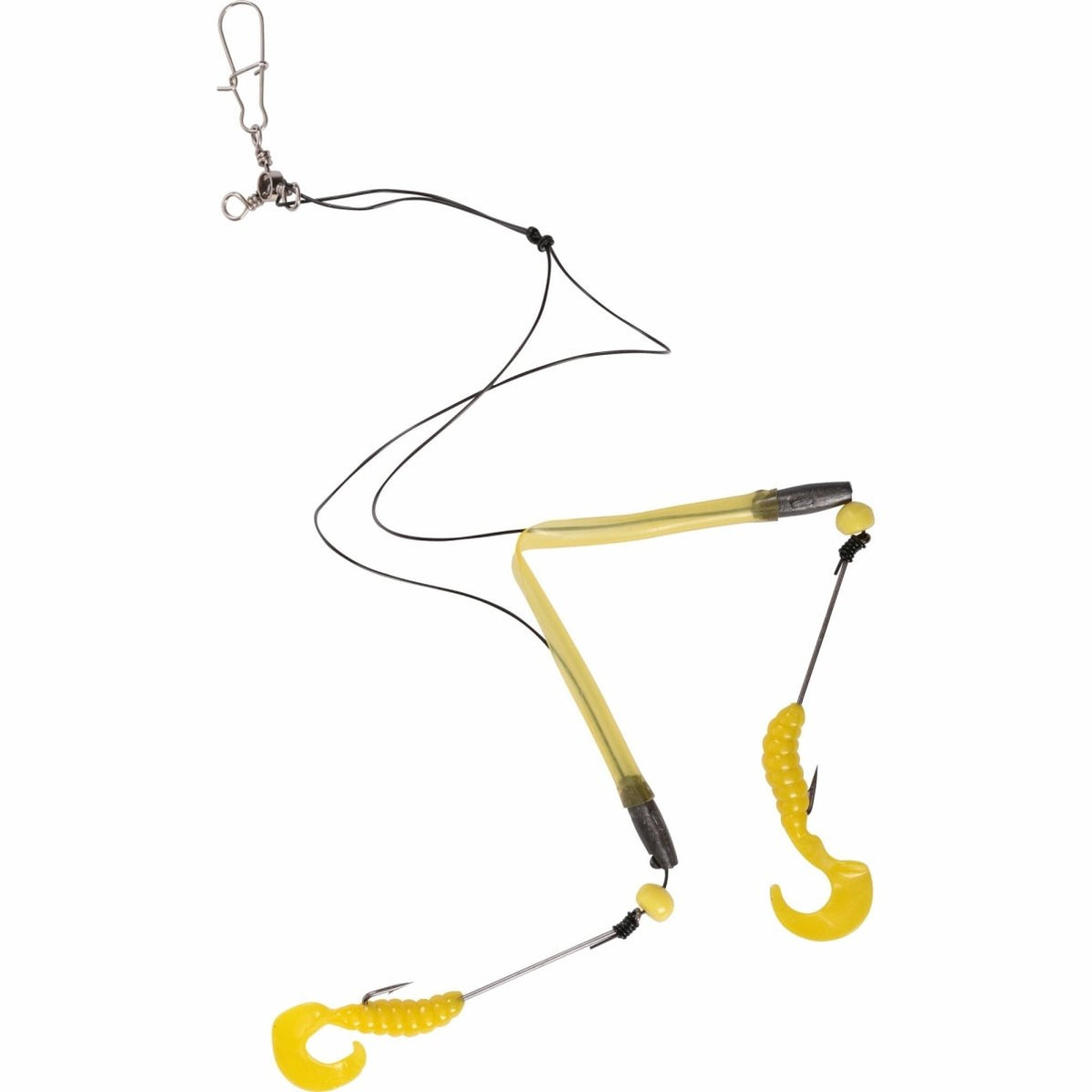 Hurricane Flounder Spreader Rig Grub Sz 8 40Lb Test 12" Yellow - Hooks ...