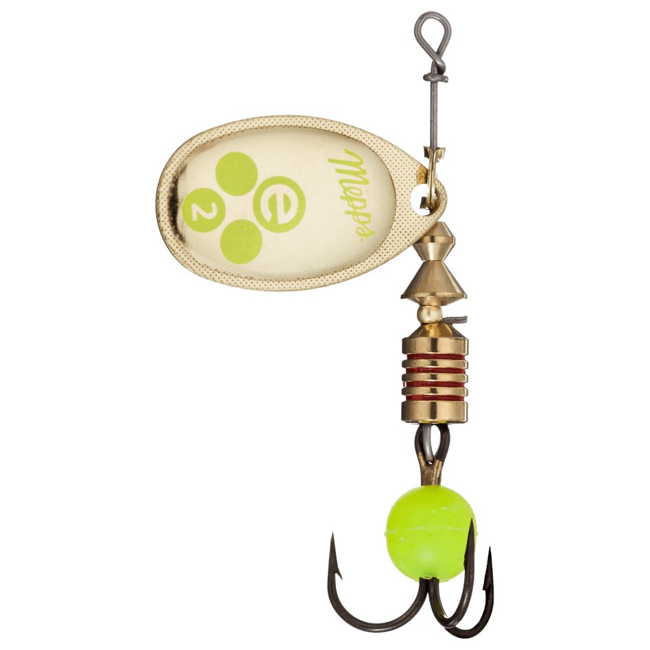 Mepps Aglia-e In-Line Spinner 1/12 Oz Gold Hot Chartreuse - FishAndSave