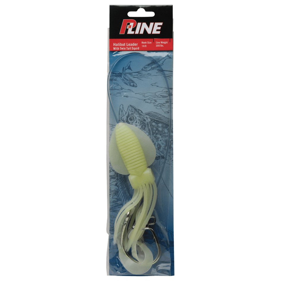 P-Line Halibut leader W/ Twin Tail Squid - Hooks/Rigs P-LIne $6.49 ...