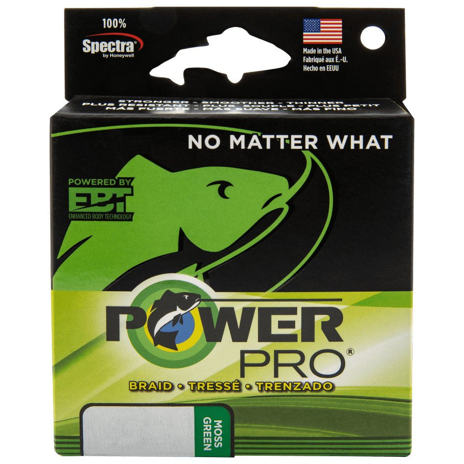 Power Pro Spectra Braid 10Lbs 500 Yds Moss Green - Line/Leader Power ...