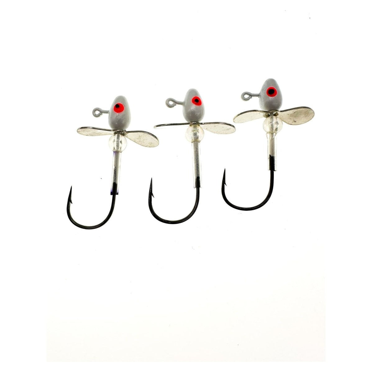Propagator Bullethead Propeller Jig 1/8 oz. White Qty 3 - Jigs ...