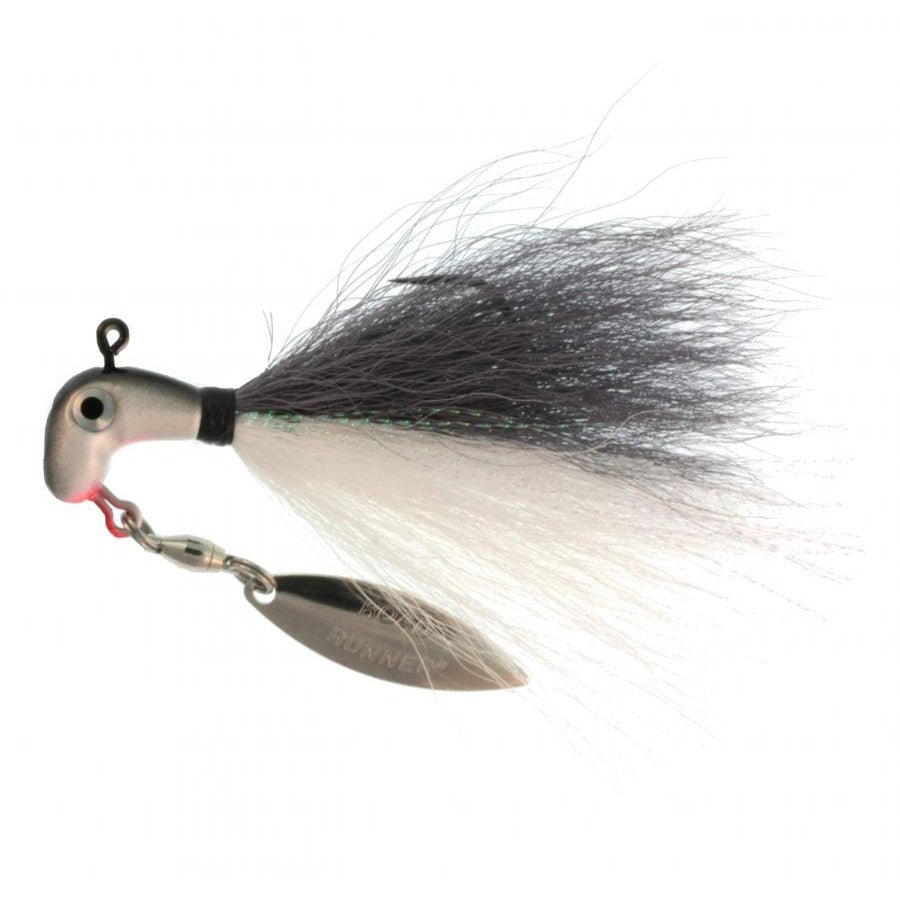 Road Runner Bucktail Pro W/ Buck-Aire 1/4 Oz Shad/White/Gray - Spinners ...