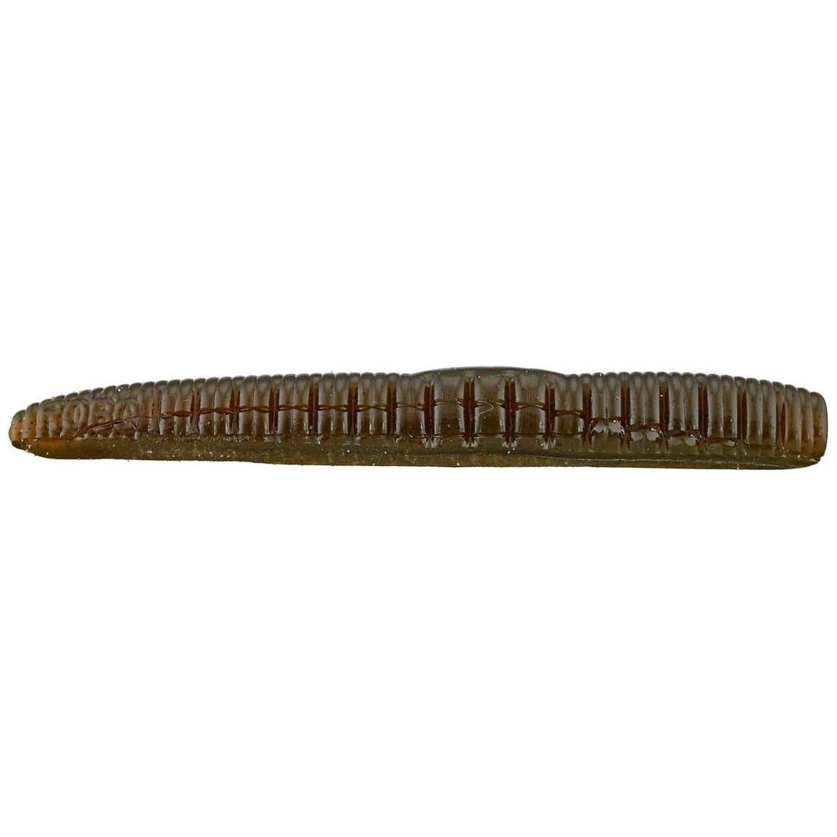 Roboworm Ned Worm 4-1/2" Qty 6 Green Pumpkin Blake Flake - Plastics ...