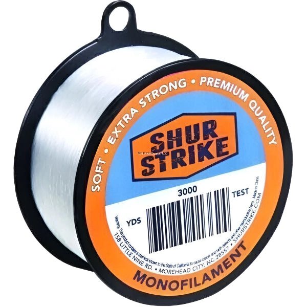 Shur Strike Bulk Mono 1/8lb Spool 15Lb 400 Yds Clear - Line/Leader Shur ...