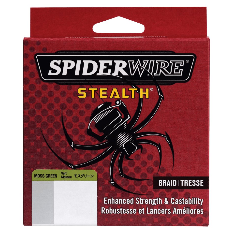 Spiderwire Stealth Braided Line Moss Green - Line/Leader Spider Wire $9 ...