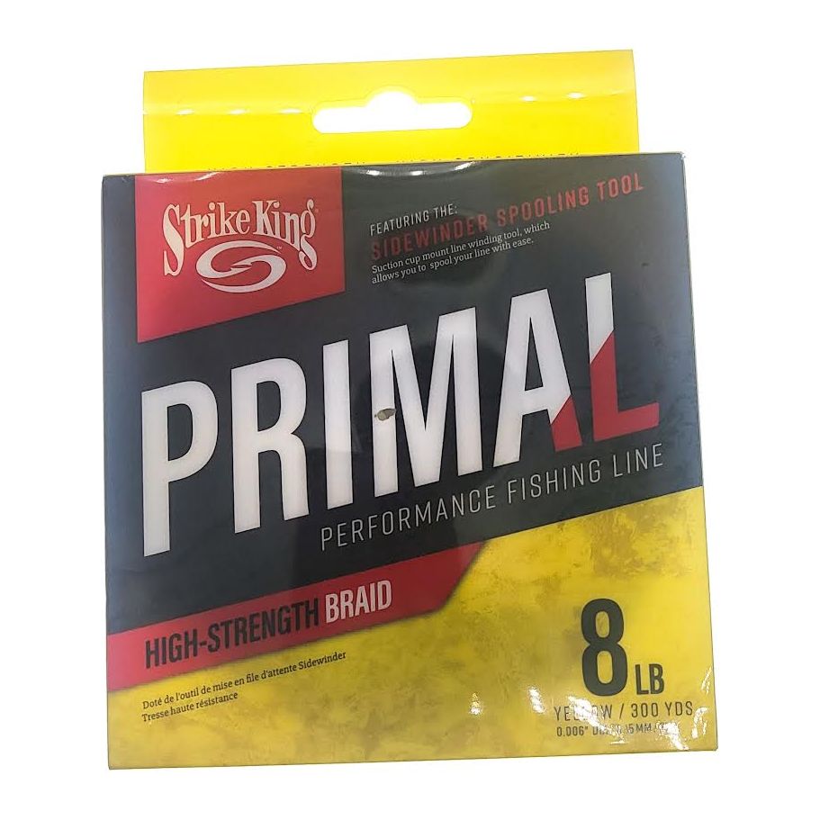 Strike King Primal Braid 300 Yds Yellow - Line/Leader Strike King $19.99 FishAndSave