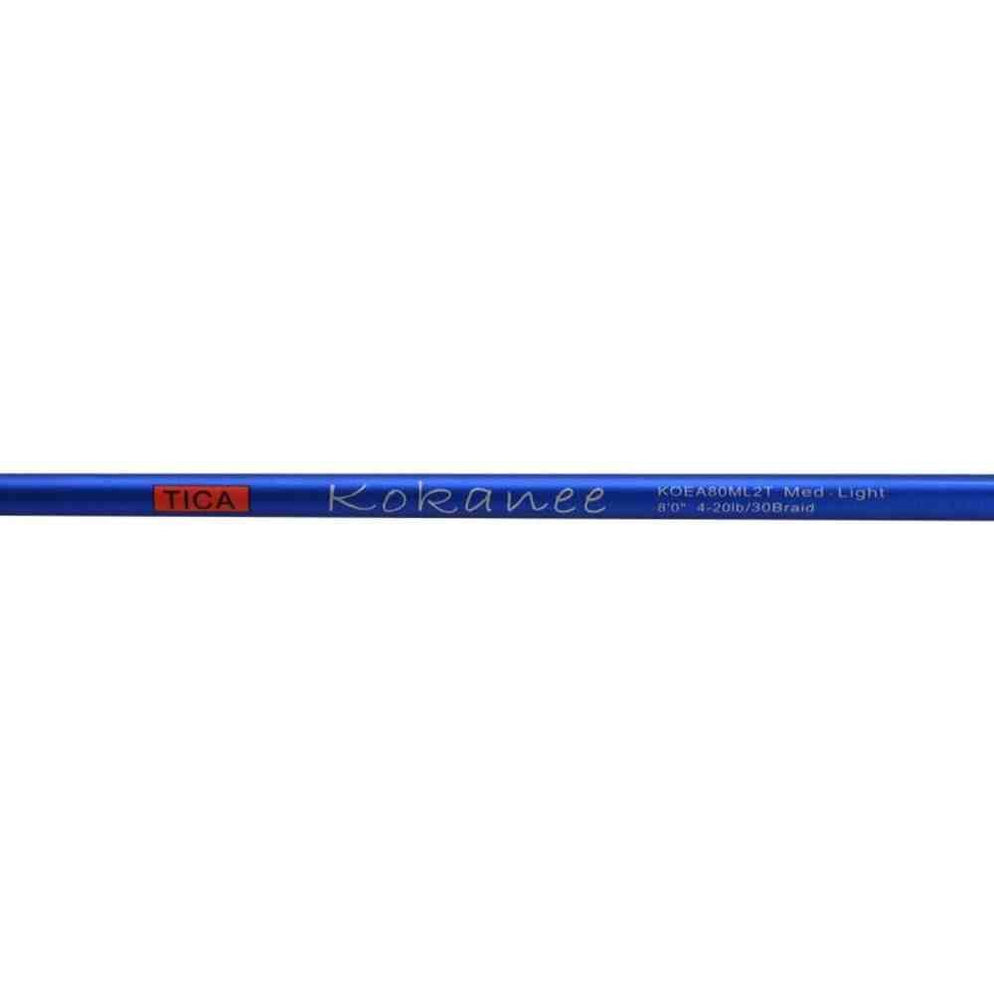 Tica KOEA80ML2T Blue Kokanee Casting Rod 8'0" Medium 2-Pc - Casting ...
