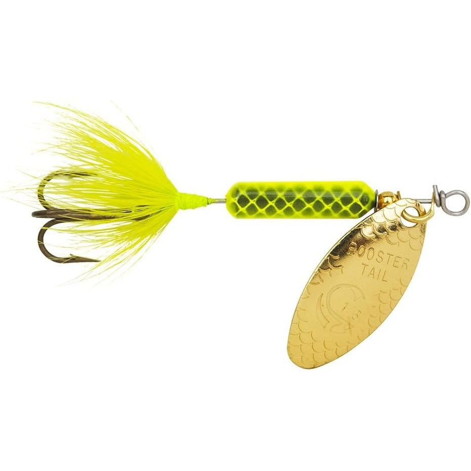 Wordens Rooster Tail In-Line Spinner 2" 1/16 Oz Chartreuse - Spinners ...