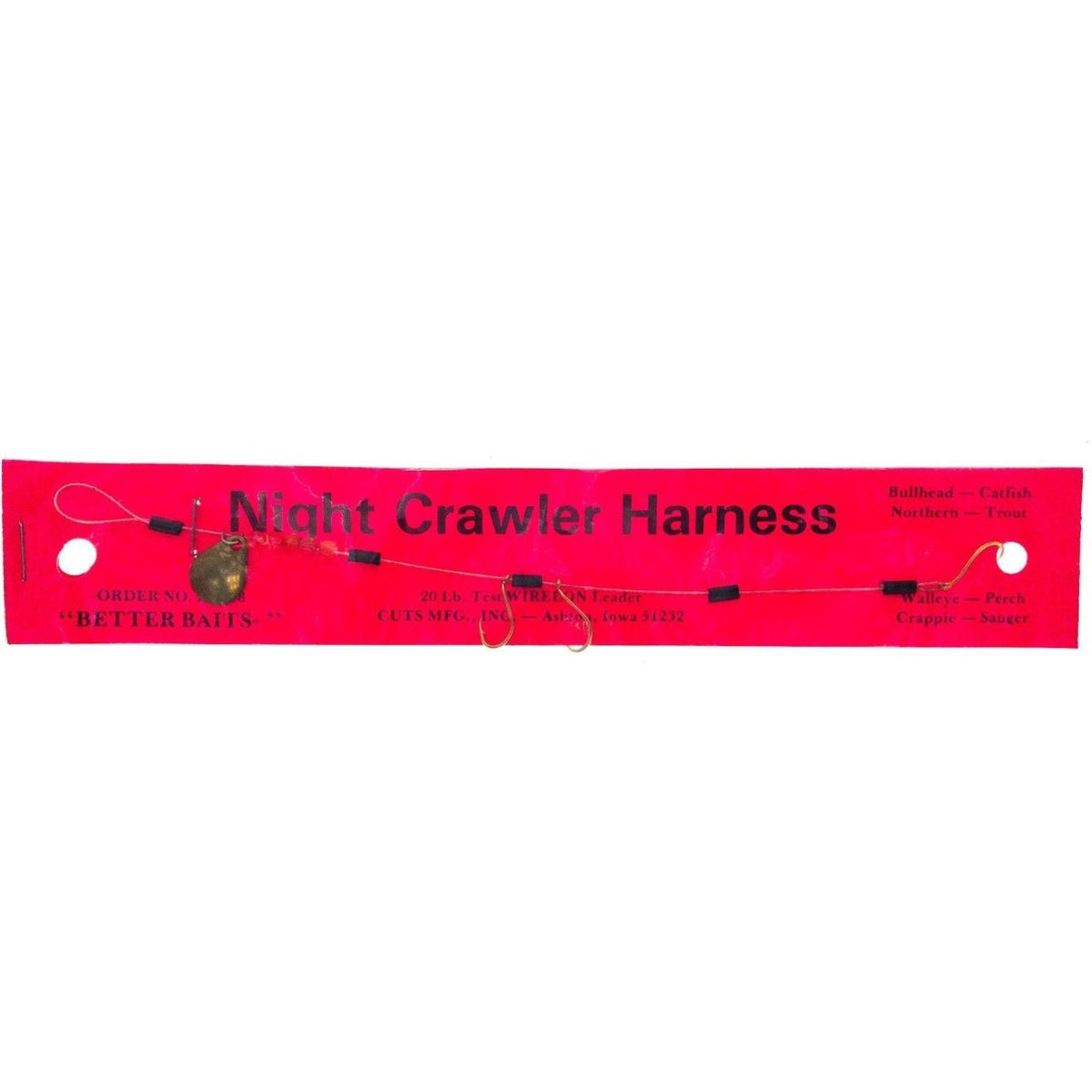 Better Baits Night Crawler Harness Gold - Hooks/Rigs Better Baits $0.74 ...