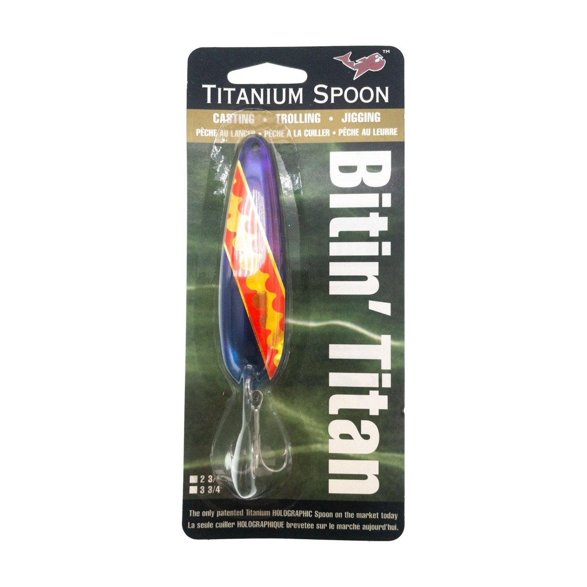 Bitin' Titan Titanium Spoon 3-3/4" - Spoons Bitin' Titan $3.49 FishAndSave