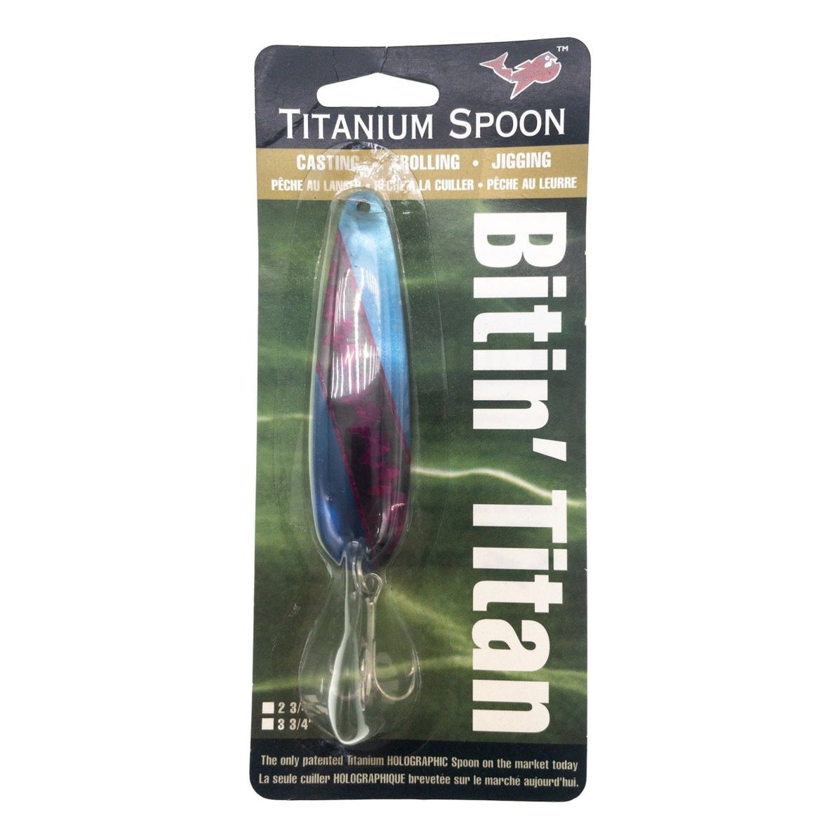 Bitin' Titan Titanium Spoon 3-3/4" - Spoons Bitin' Titan $3.49 FishAndSave