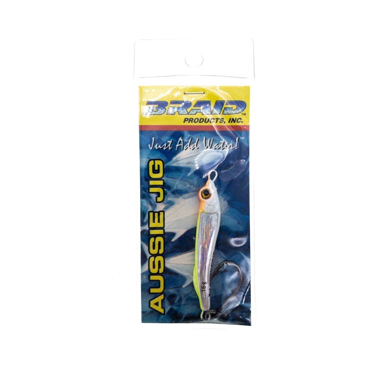 Braid Aussie Jig 1/2 oz. Chartreuse Flame - FishAndSave