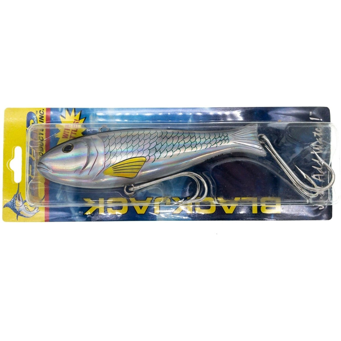 Braid Blackjack Saltwater Trolling Lure w/ Double Claw Hooks - Trolling ...