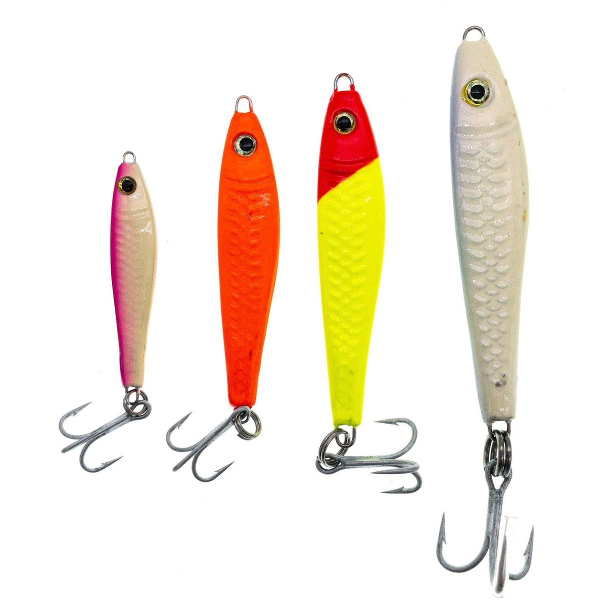 Braid Slammer Jigs Set of 4 w Free Jig Box - Jigs Braid $12.99 FishAndSave