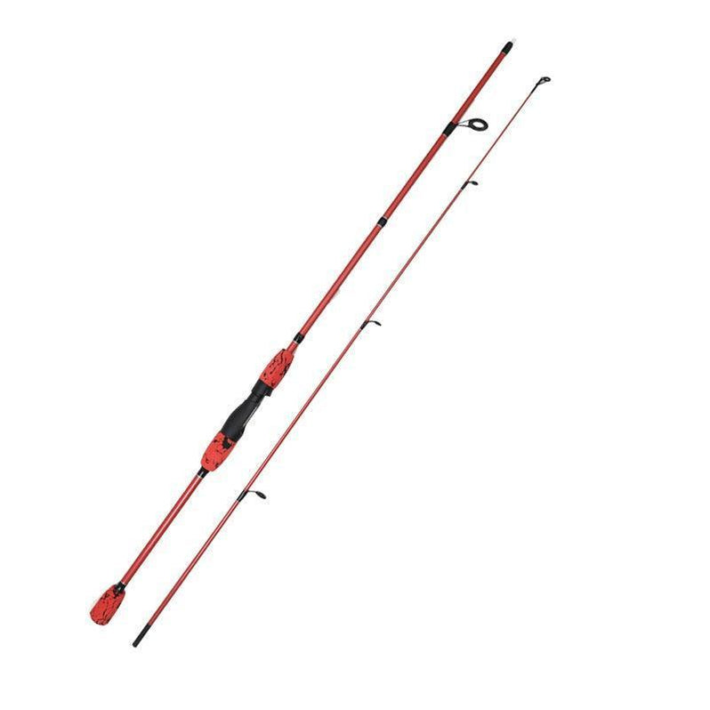 FAS Cold Blood Light Med Action Spinning Rod 2 pc. 6' Red Black Camo ...