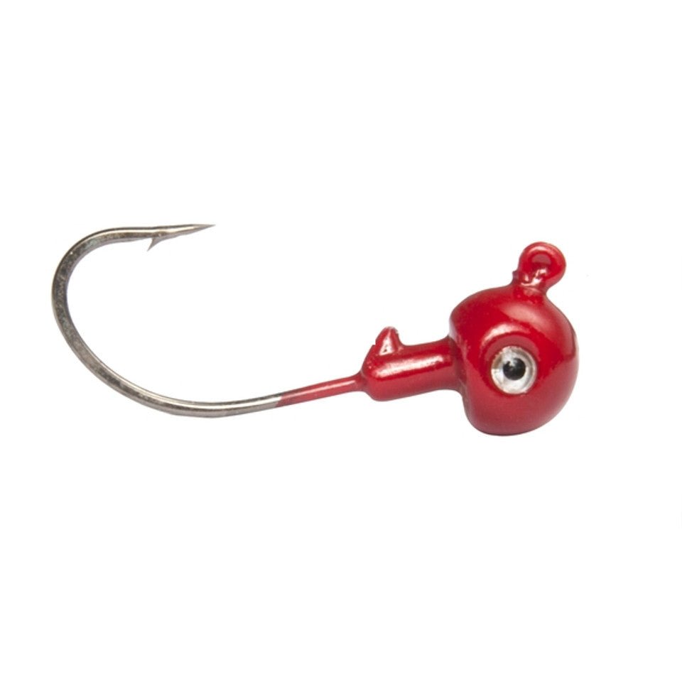 Got-Cha Round Head Flat Back Live Eye Jig 1/2 Oz Red - Jigs Got-Cha $3. ...