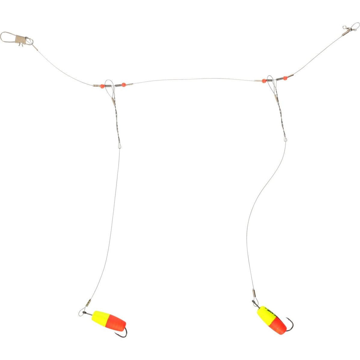 Hurricane Bluefish Rig Wire Leader W/ Spreaders & Floats 2/0 60 Lb Test ...