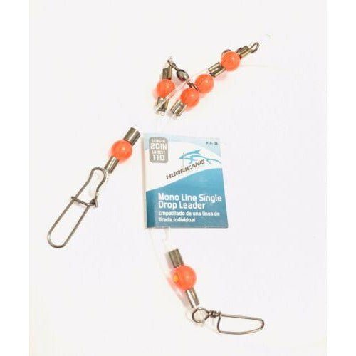 Hurricane HTR-34 20" 150# Mono 1 Tangle Free Drop Leader - Line/Leader ...