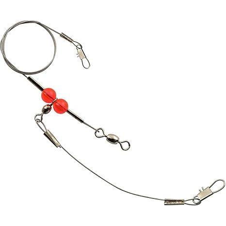 Hurricane Nylon Coated Wire Single Drop Bottom Rigs 14" 60Lb Test ...