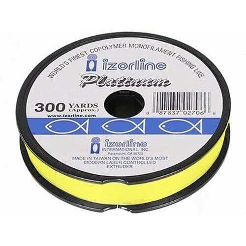 Izorline Platinum Co-Polymer Monofilament 300 Yards Hi-Vis Yellow - Line/Leader izorline $4.99 ...