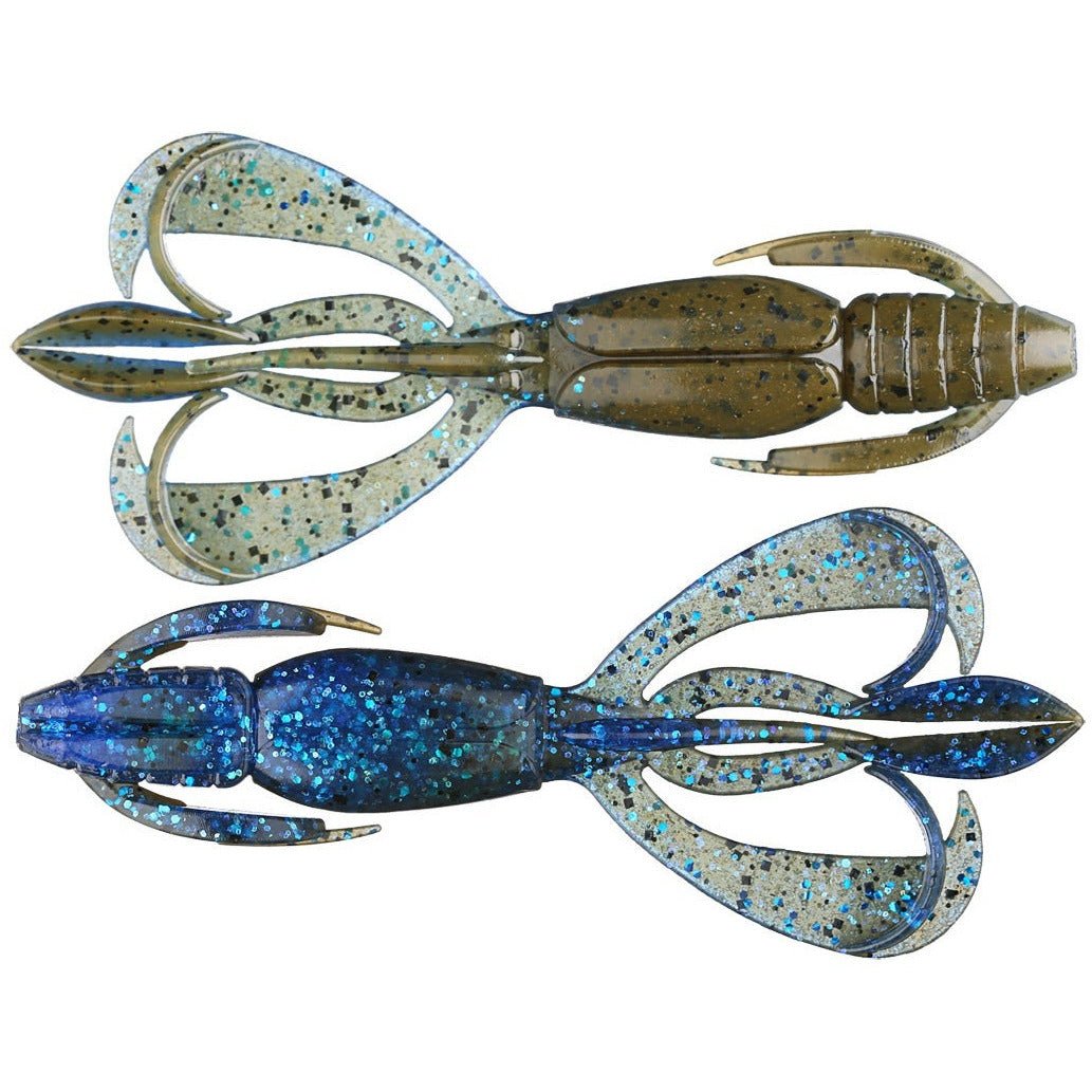 Keitech Crazy Flapper Twin Tail 4.4" Okeechobee Craw - Plastics Keitech ...