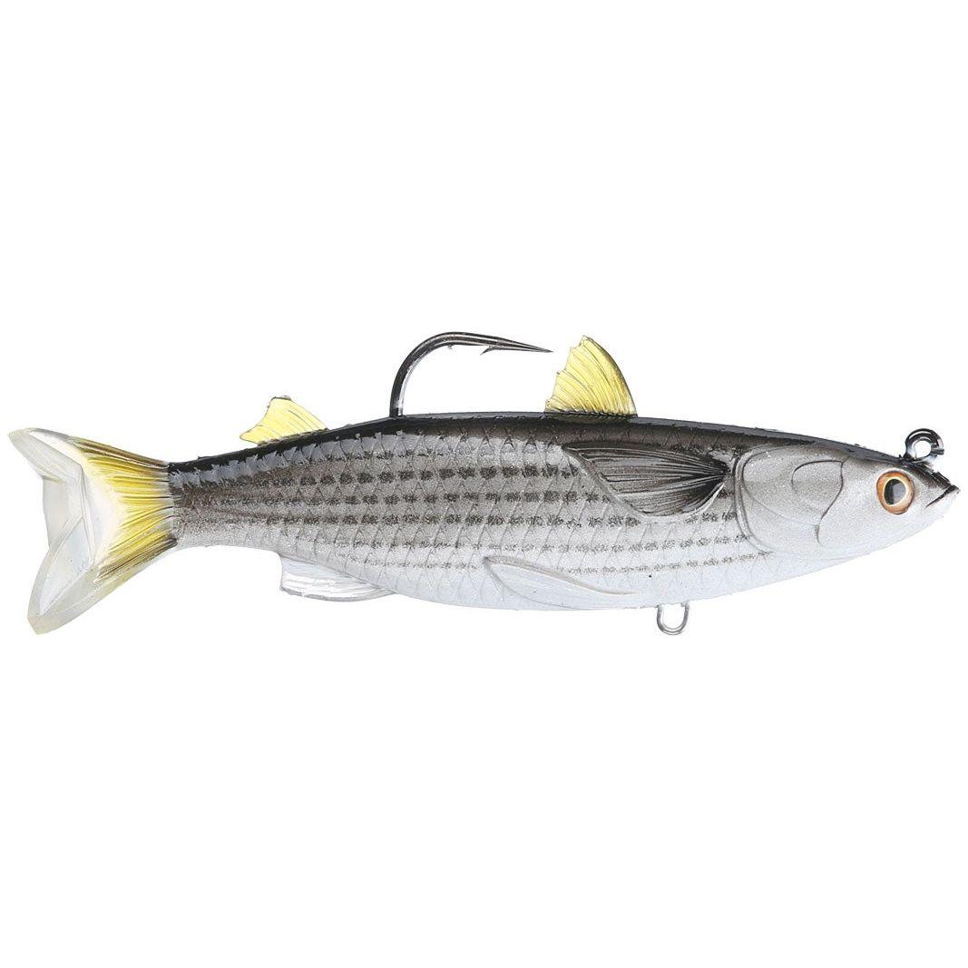 Live Target Swimbait Mullet 4-1/2" 1 Oz Silver Black - FishAndSave