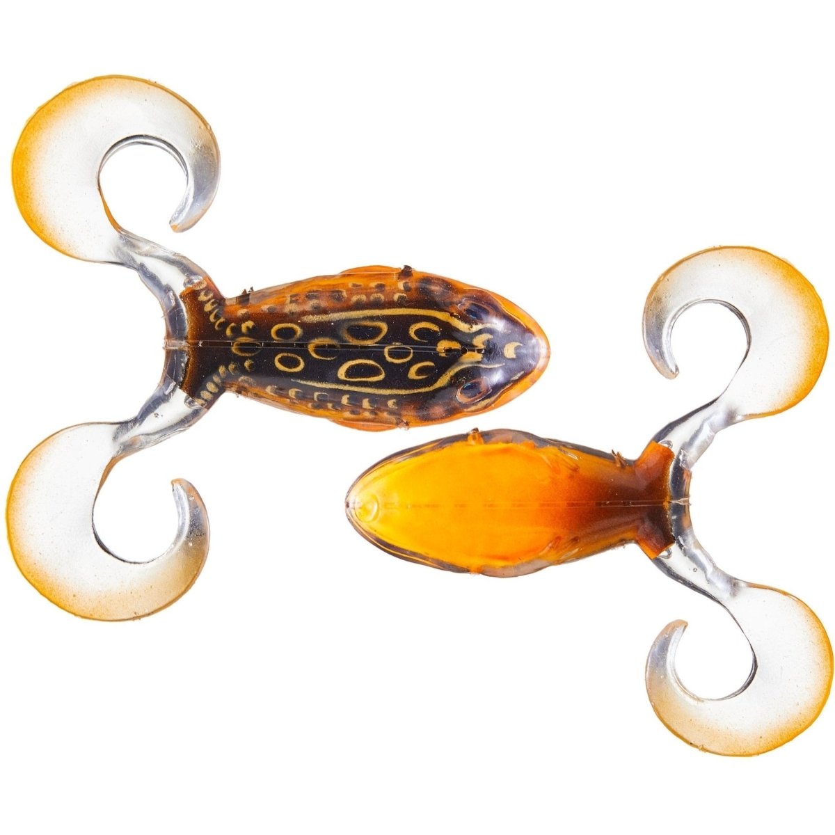 LiveTarget Freestyle Frog Topwater 3" Fire Tip Orange Qty 2 - FishAndSave