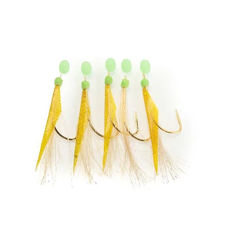 Mustad Mackerel Fish Skin W/Flashabou Sabiki Rigs Qty 5 - Hooks/Rigs ...