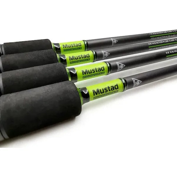 Mustad Rodworks Vantage EVOQ 7'2" Heavy Spinning Rod 2 Piece - FishAndSave