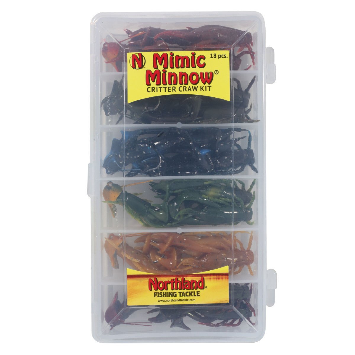 Northland Tackle Mimic Minnow Critter Craw Kit Qty 18 - Plastics ...