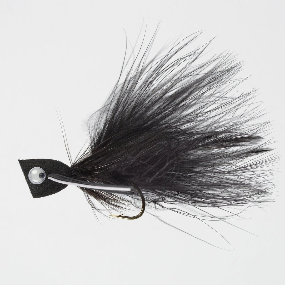 Perfect Hatch Bass Popper #6 Black - Dry Perfect Hatch $2.49 FishAndSave