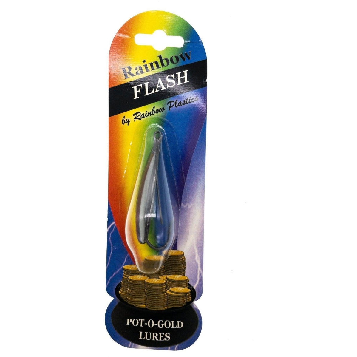 Pot-O-Gold Rainbow Flash Weedless Casting Spoon - Spoons Rainbow Plastics $0.99 FishAndSave