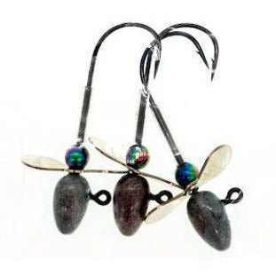 Propagator Bullethead Propeller Jig 1/4 oz. Grey Qty 3 - Jigs ...