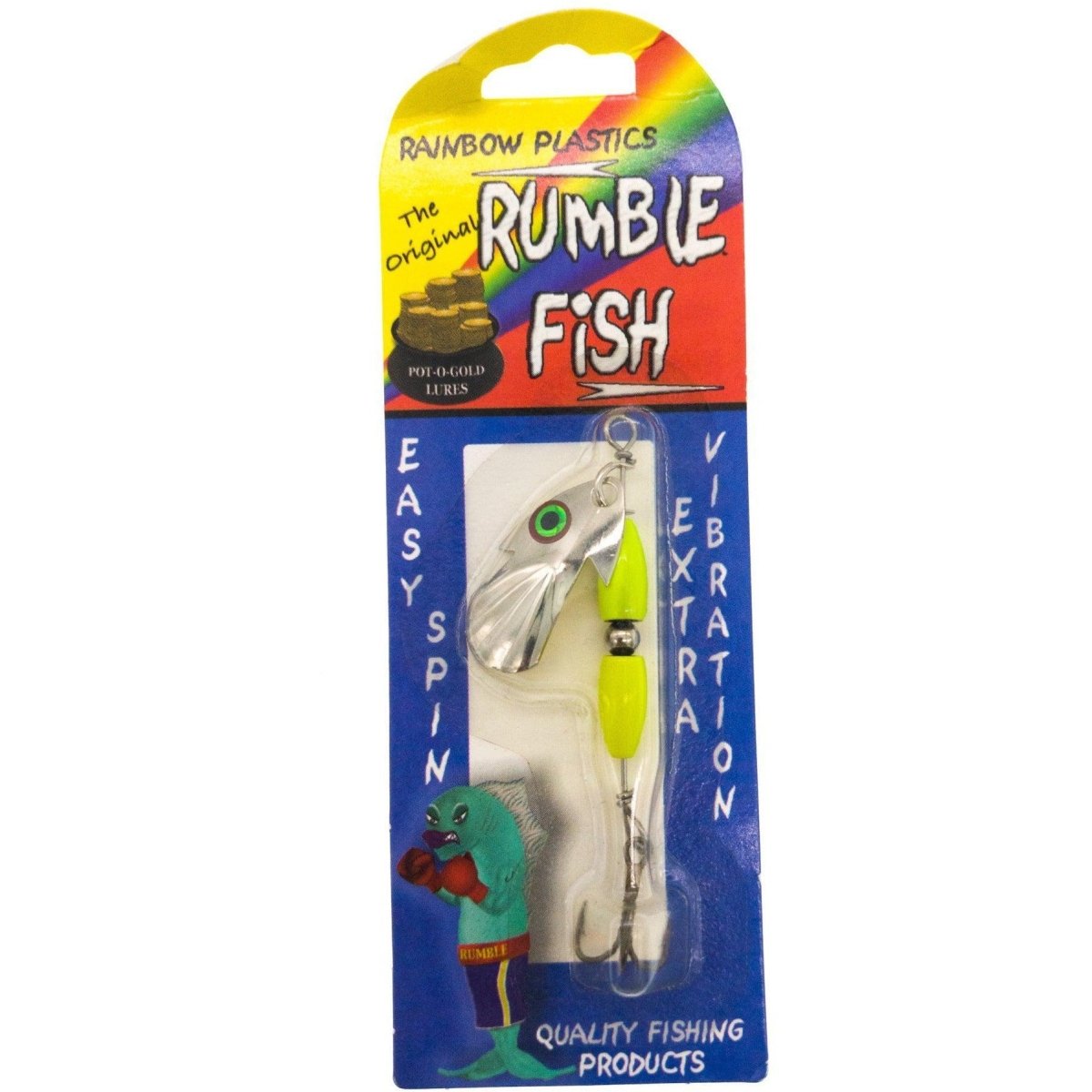 Rainbow Plastics Original Rumble Fish In Line Spinner #2 Blade ...