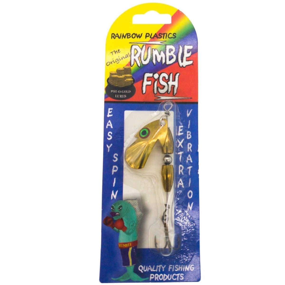 Rainbow Plastics Original Rumble Fish In Line Spinner #2 Blade ...