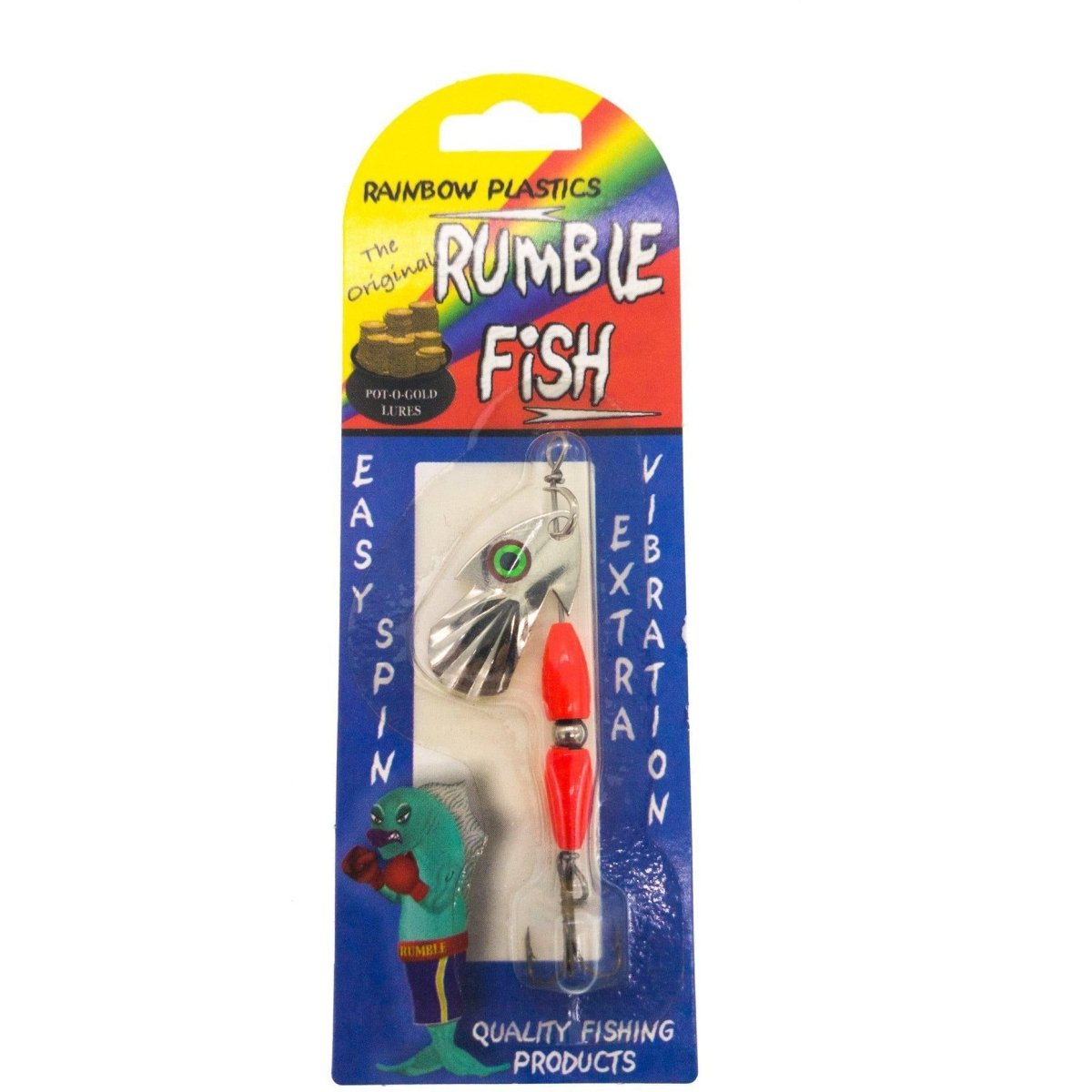 Rainbow Plastics Original Rumble Fish In Line Spinner #2 Blade ...