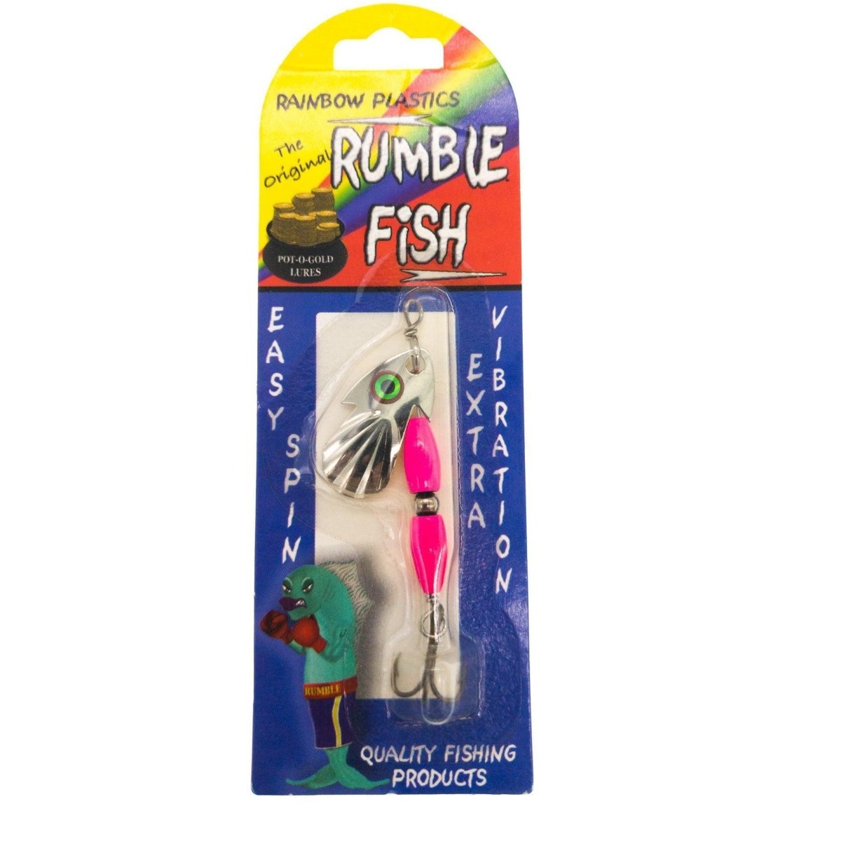Rainbow Plastics Original Rumble Fish In Line Spinner #2 Blade ...
