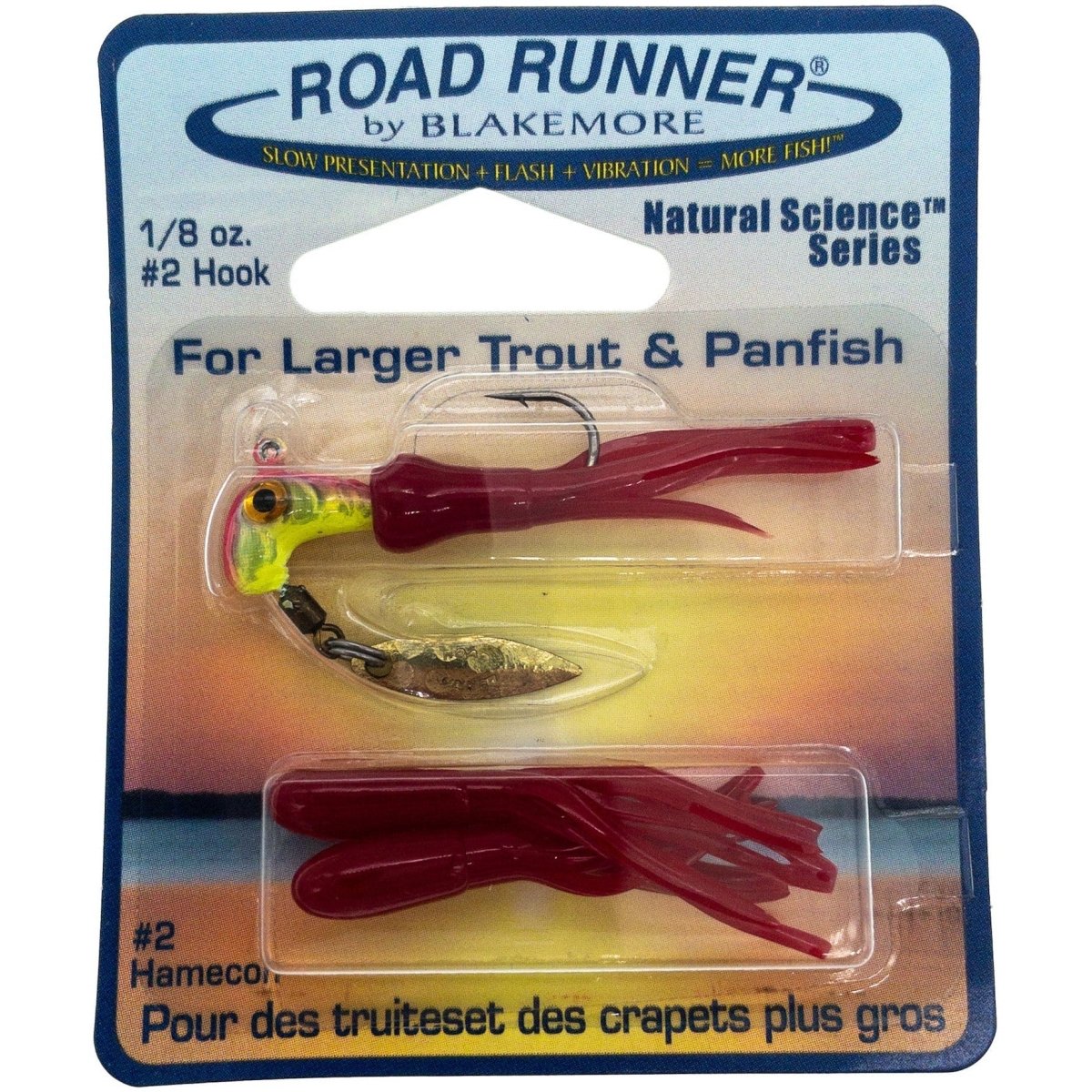 Road Runner Natural Science 1/8 oz w Bonus Heads - Blood Worm - Jigs ...